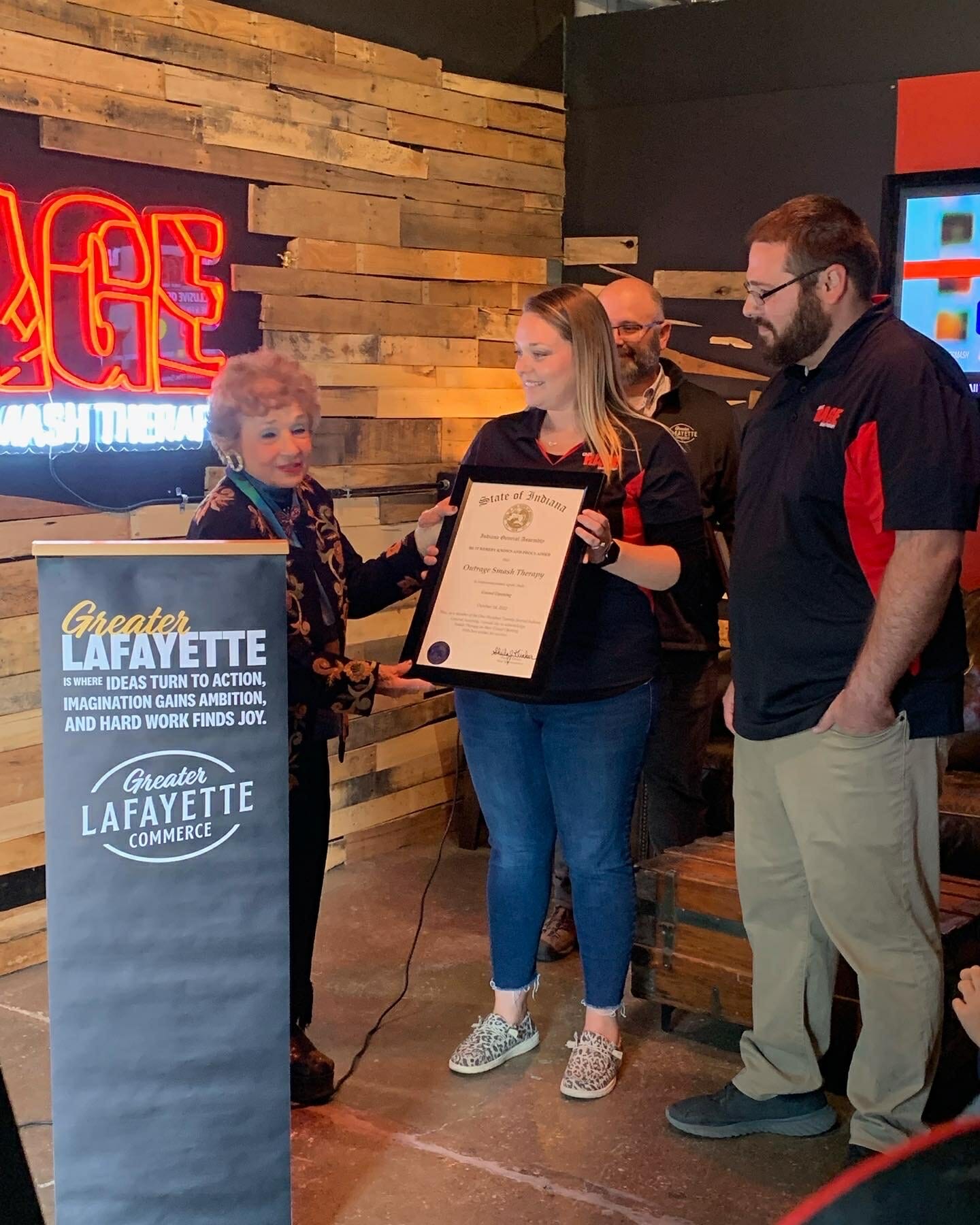GRAND OPENING: OUTRAGE SMASH THERAPY - Greater Lafayette Commerce